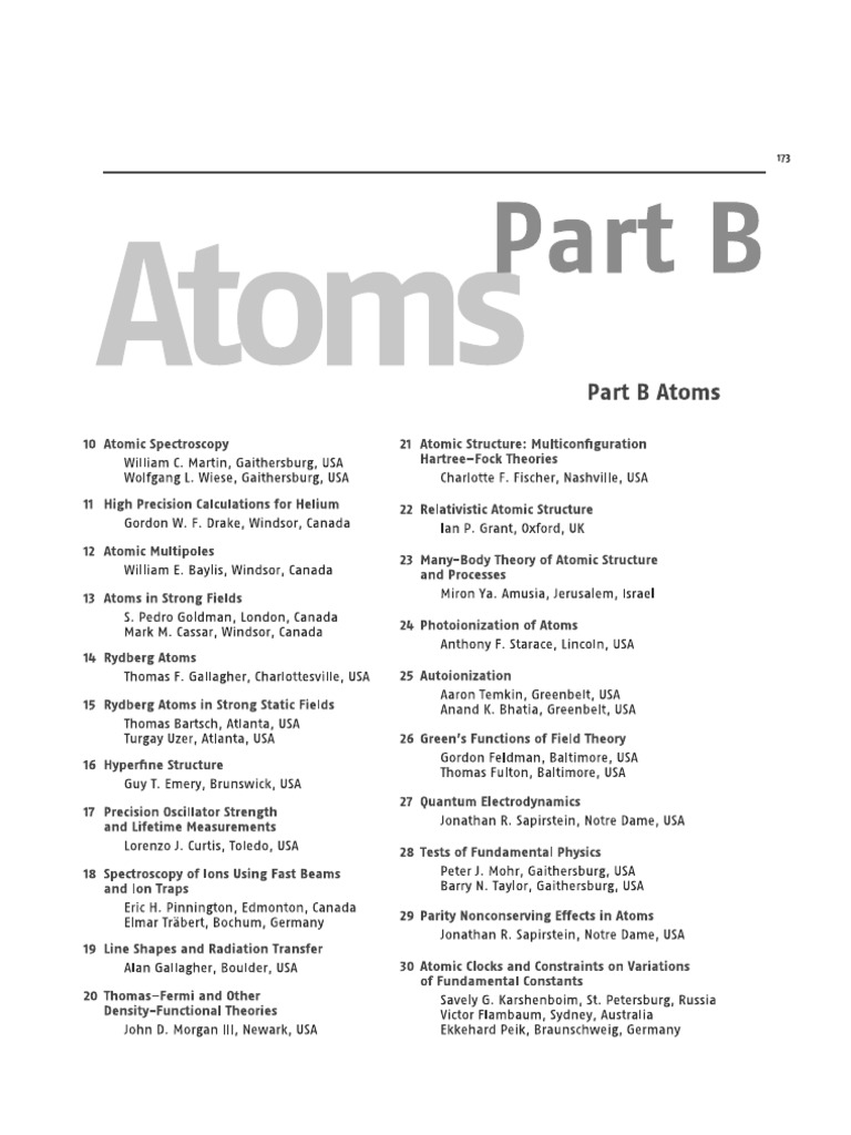 Atomic Physics | PDF