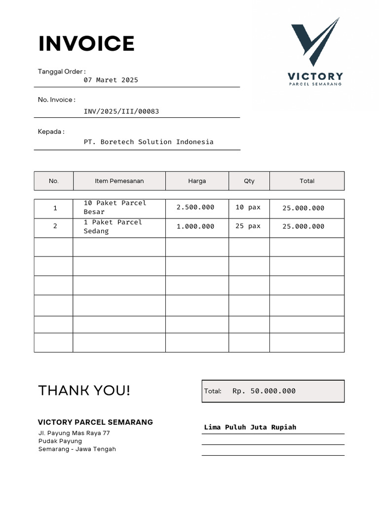 White Beige Minimalist Professional Business Invoice.pdf | PDF