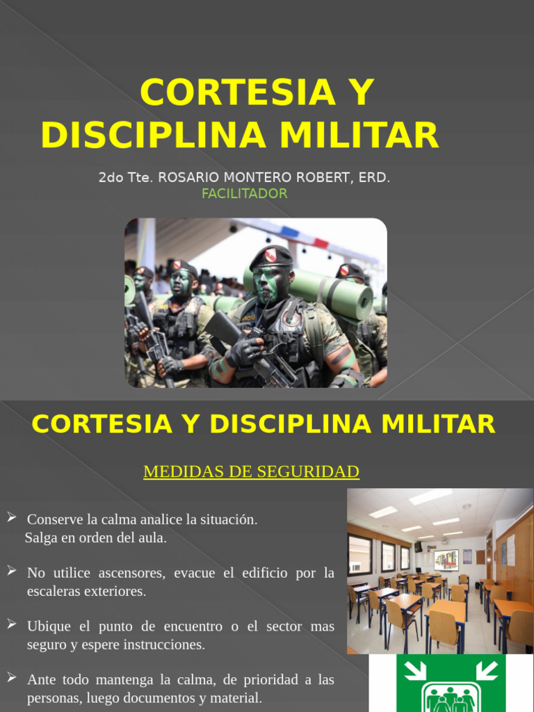 Presentacion Cortesia y Disciplina Militar (Rosario) | PDF | Mano ...
