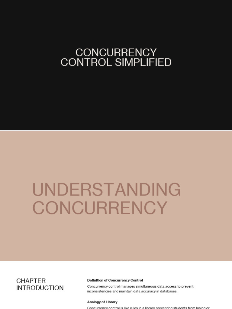 Concurrency Control Simplified | PDF | Database Transaction | Data Management