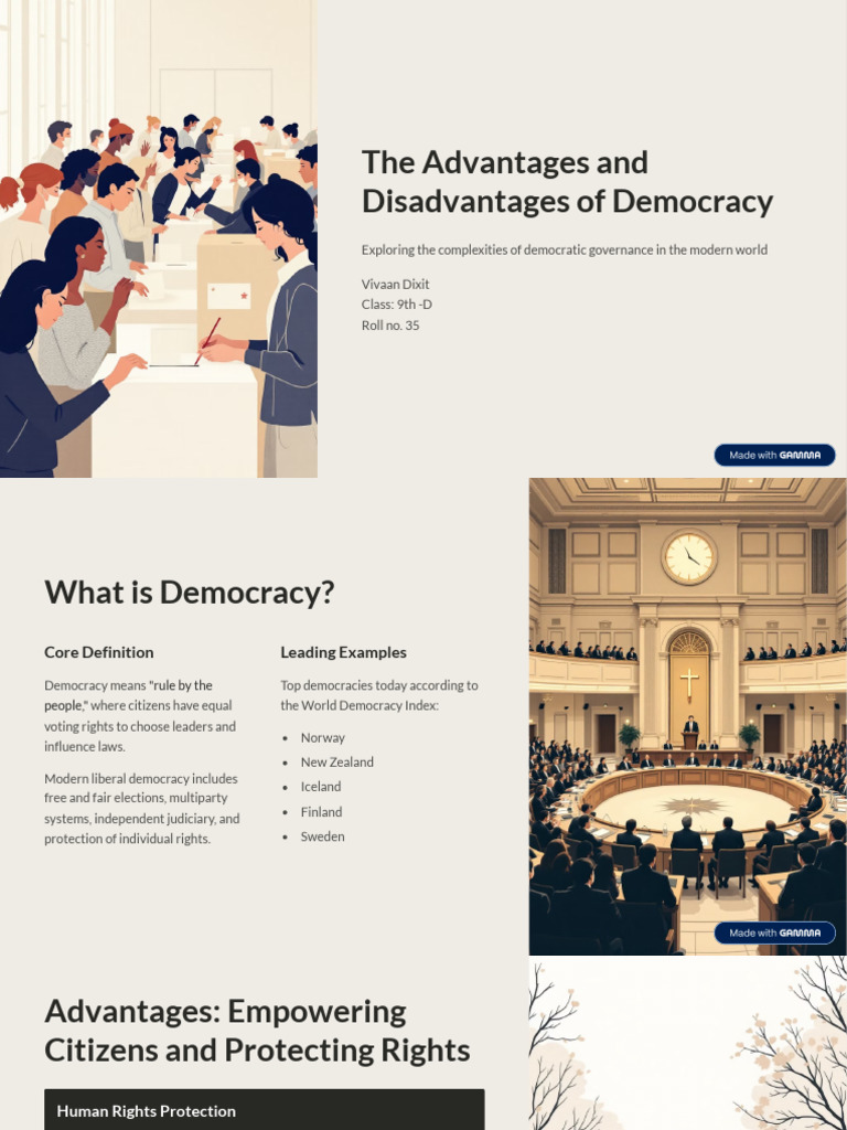 Pros and Cons of Liberal Democracy | PDF | Democracy | Political Ideologies