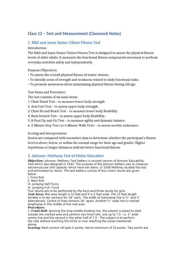 Front Roll Test in Motor Education | PDF | Physical Fitness