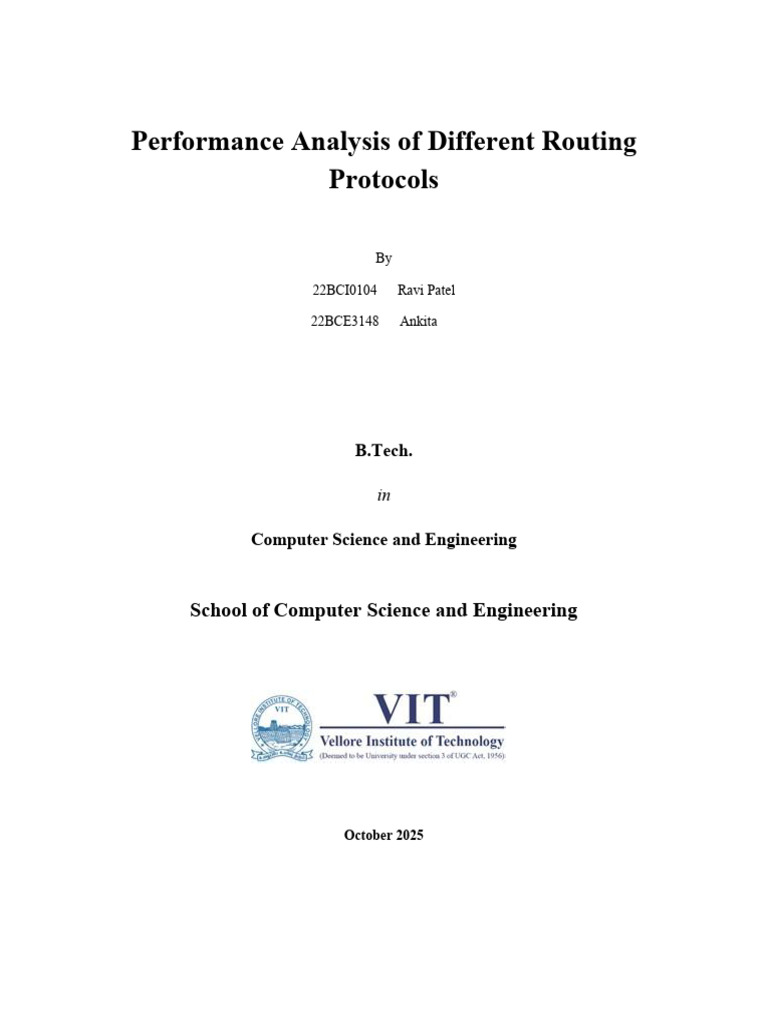 Routing Protocols Performance Analysis | PDF | Routing | Computer Network