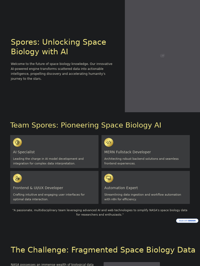 Spores Unlocking Space Biology With AI | PDF | Artificial Intelligence ...