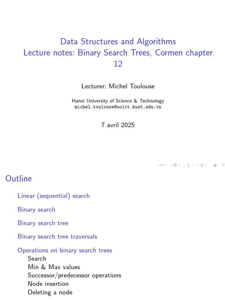 Binary Search Trees | PDF | Time Complexity | Applied Mathematics