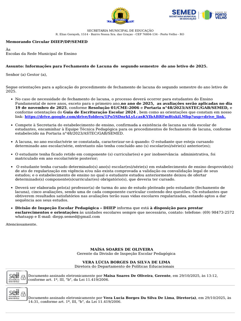 SEI 0141289 Memorando Circular | PDF