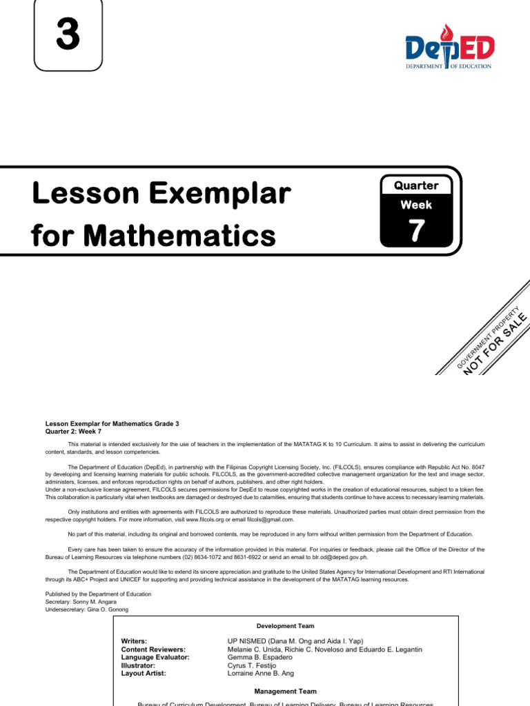 LE Math-3 Q2 Week-7 v.2 For Sign-Off | PDF | Subtraction | Numbers