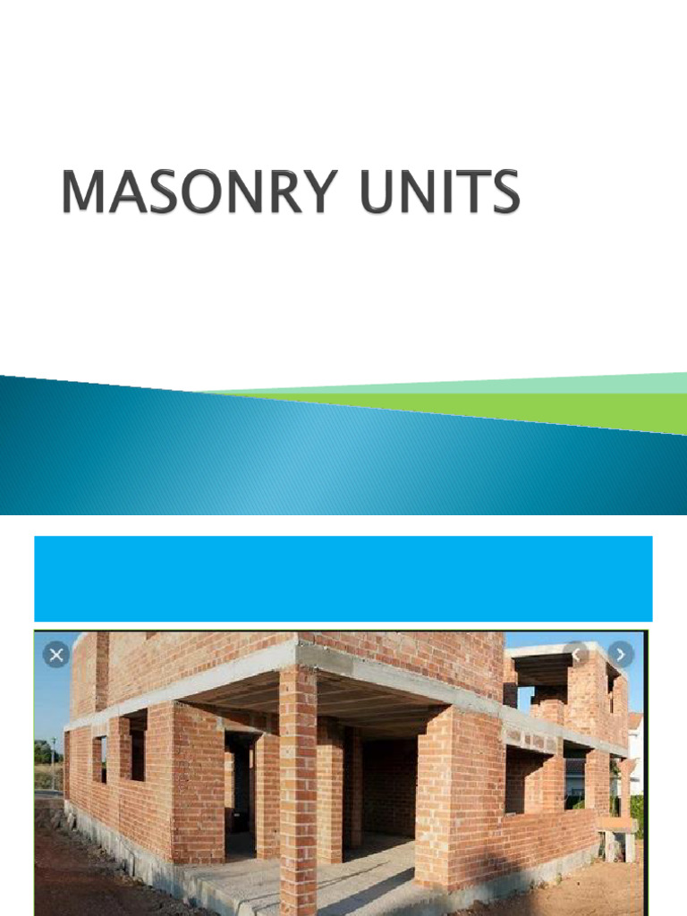 Types and Properties of Masonry Walls | PDF | Masonry | Brick