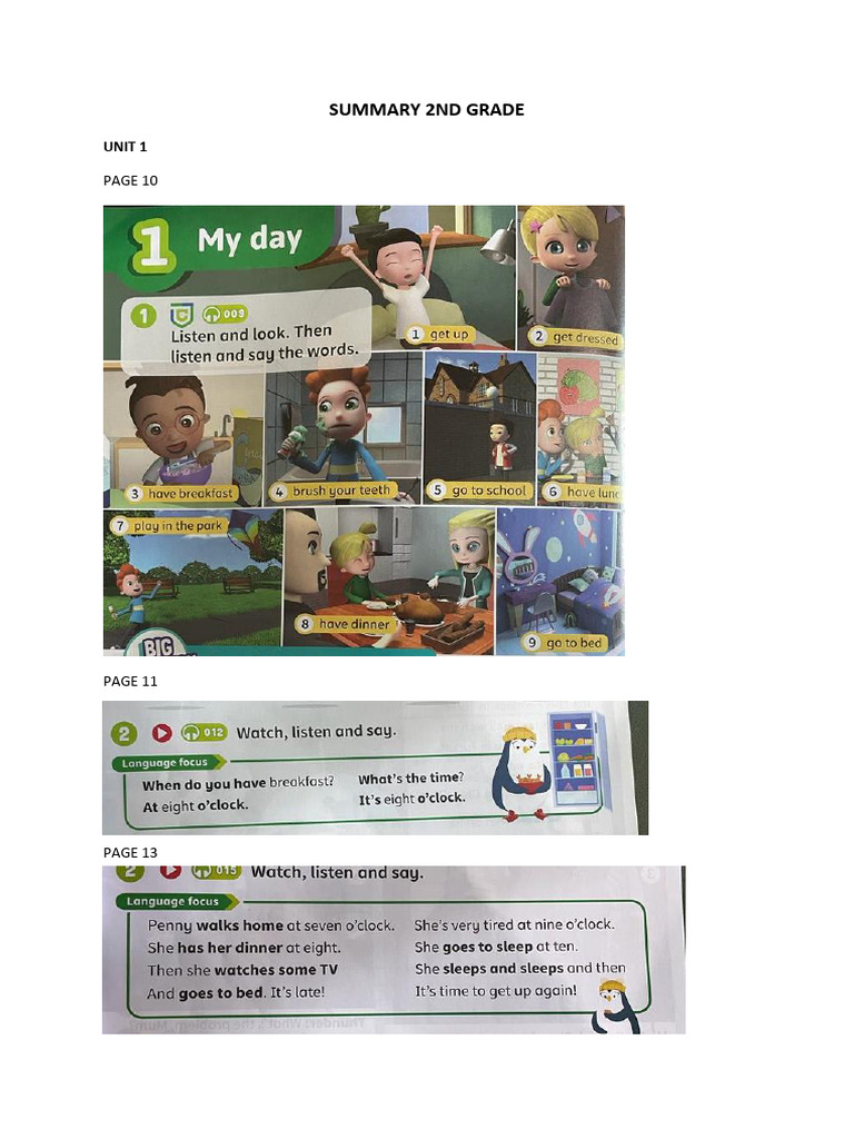 2nd Grade Curriculum Summary Guide | PDF