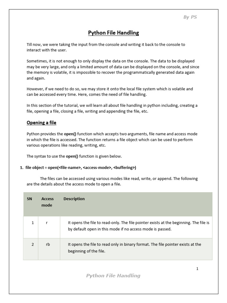 Python File Handling | PDF | Command Line Interface | Text File