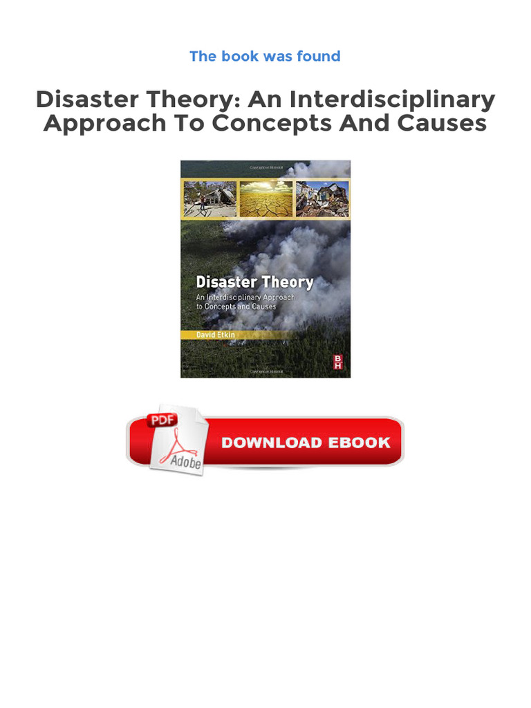 Disaster Theory An Interdisciplinary App | PDF | Menstruation | Science