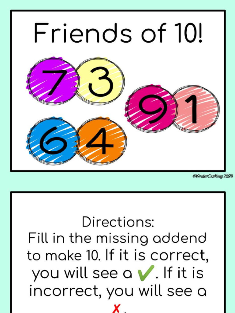 FREEBIE - Friends of 10 E-Learning - Google Slides | PDF