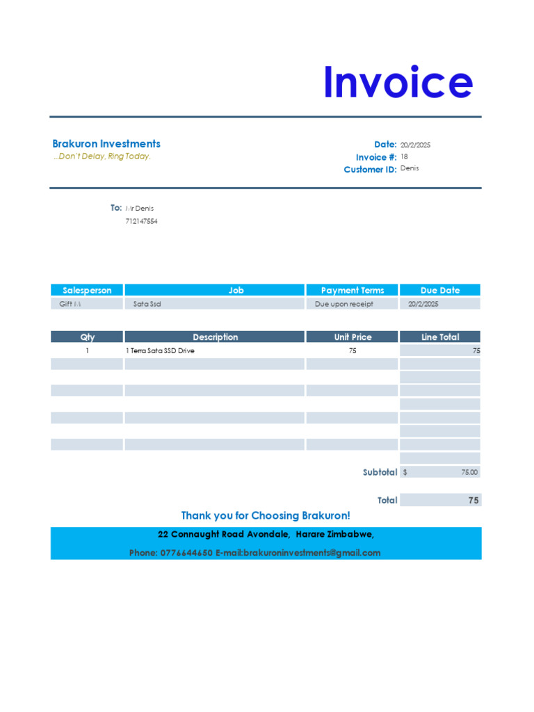 Invoice | PDF