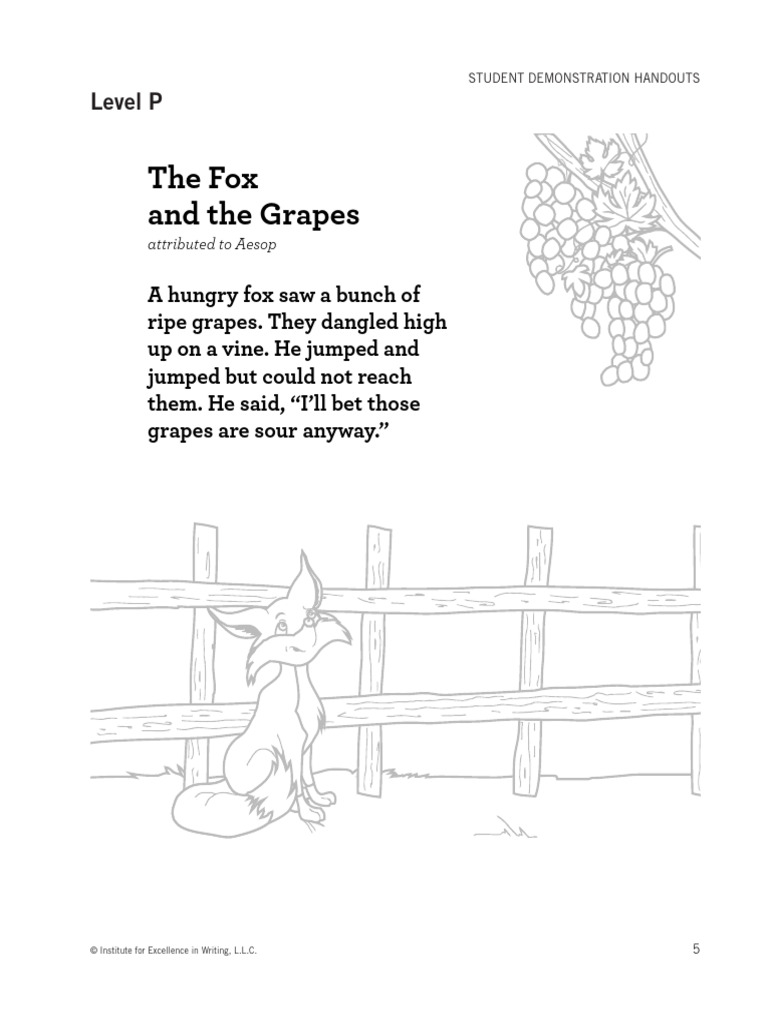 The Fox and The Grapes | PDF