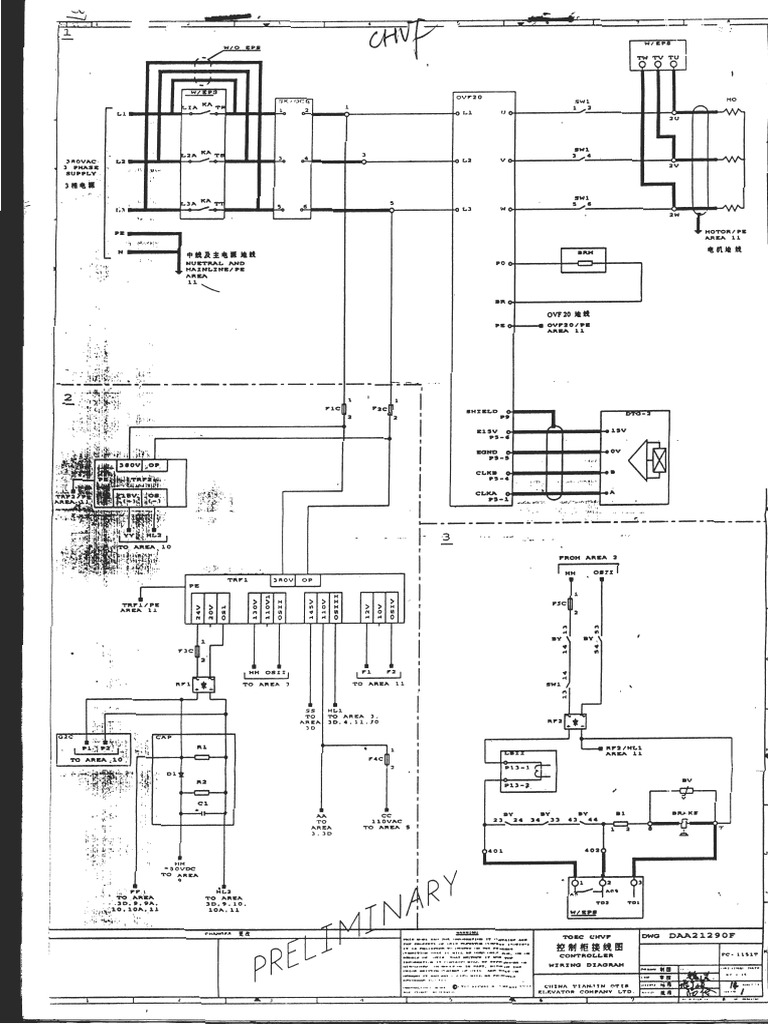 CHVF电梯电气原理图 | PDF