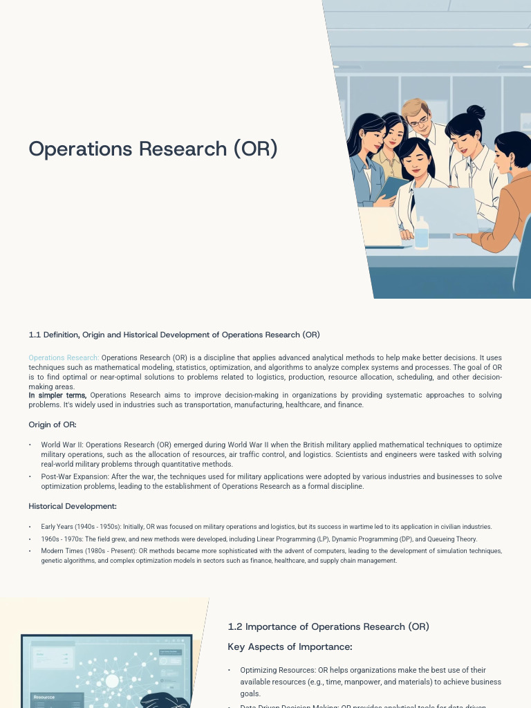 Understanding Operations Research Basics | PDF | Operations Research ...