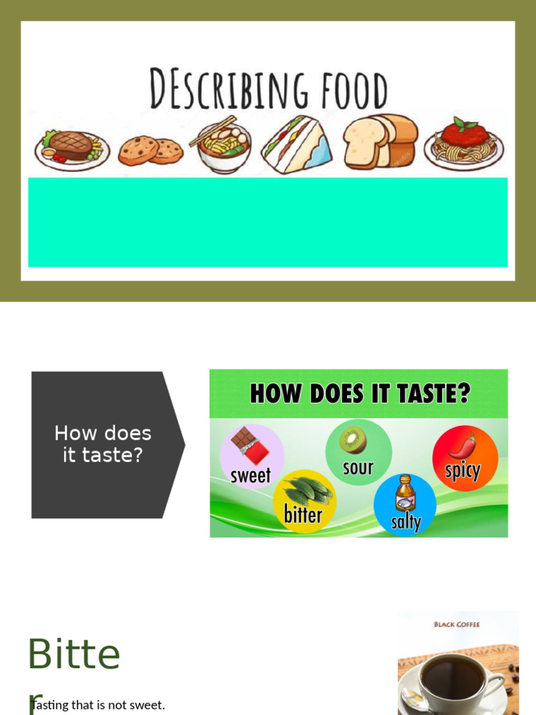 Understanding Food Tastes and Textures | PDF