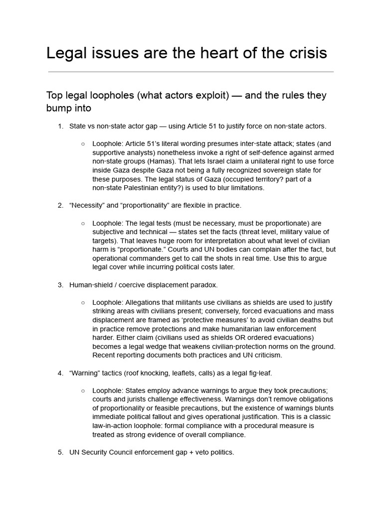 Légal Issues | PDF | International Humanitarian Law | International Law