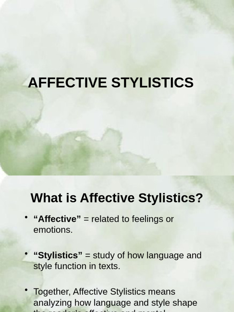 Stylistics Final | PDF | Semantics | Cognitive Science
