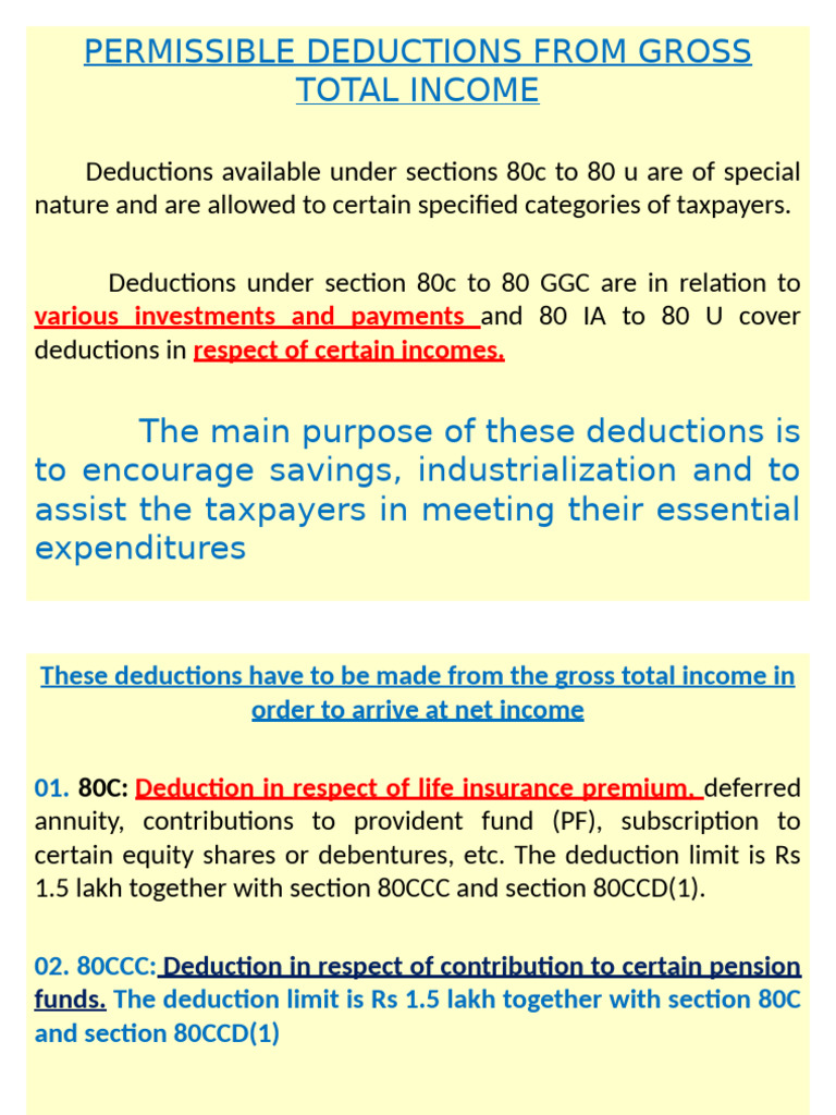 06 Deductions | PDF | Tax Deduction | Pension