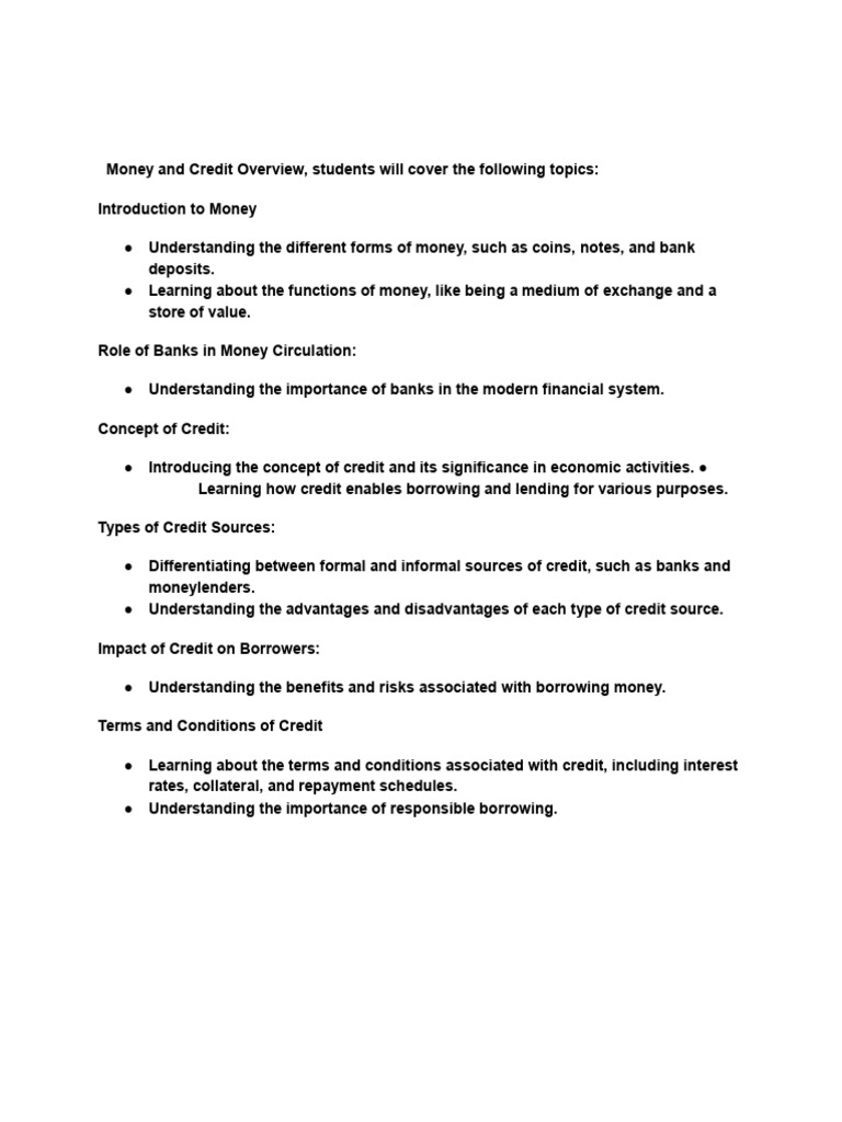 Class 10th Eco (Money and Credit) 2 | PDF | Money | Payments