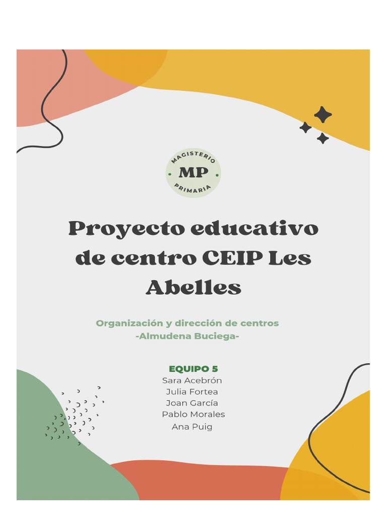 Proyecto Educativo de Centro (PEC) CEIP Les Abelles | PDF | Enseñando ...