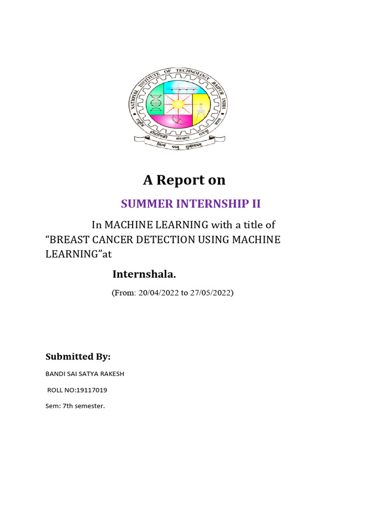 Report | PDF | Machine Learning | Applied Mathematics
