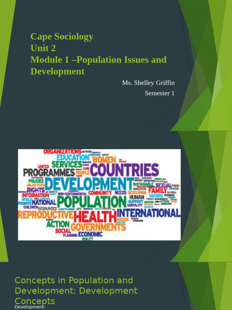 Population and Development Concepts | PDF | Cost Of Living | Human ...