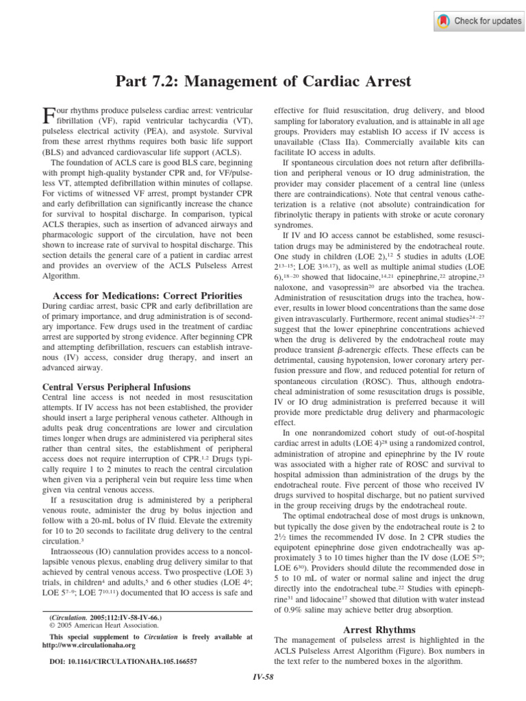 Acls 3 | PDF | Cardiopulmonary Resuscitation | Cardiac Arrest