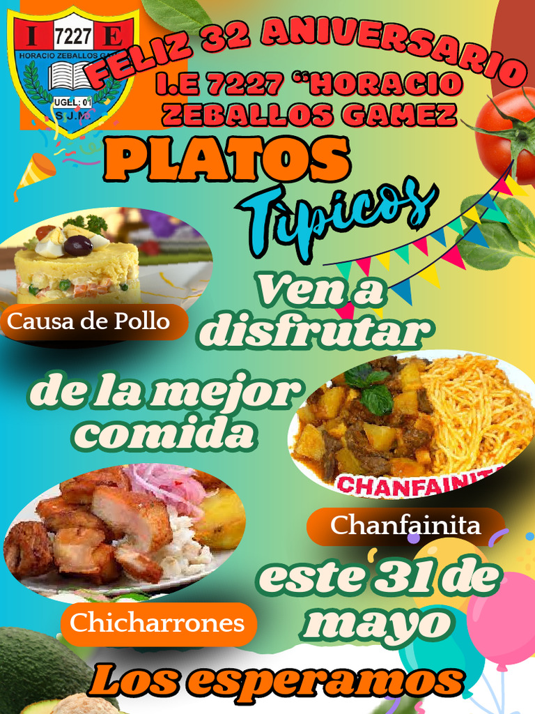 Flyer Platos Tipicos | PDF