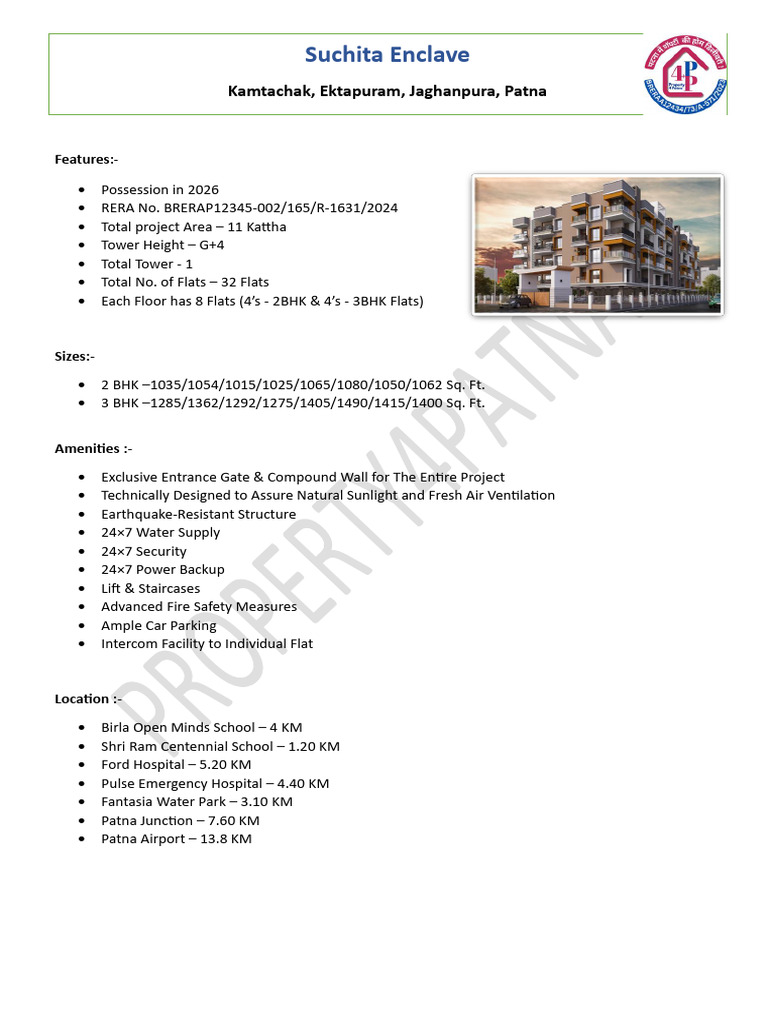 Suchita Enclave Details | PDF