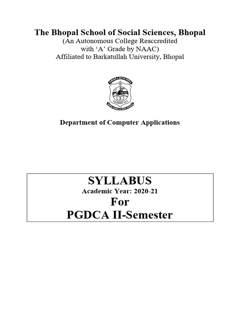 Pgdca II Semester 2020-21 | PDF | Databases | World Wide Web