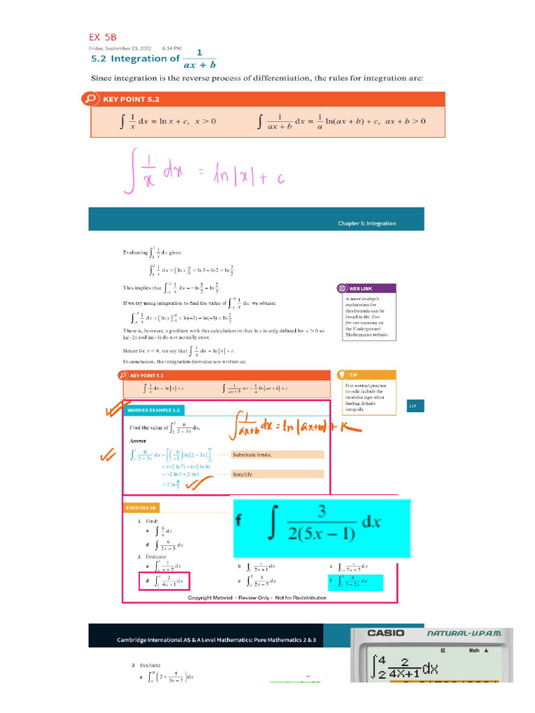 Integration Ex 5b (p3) | PDF