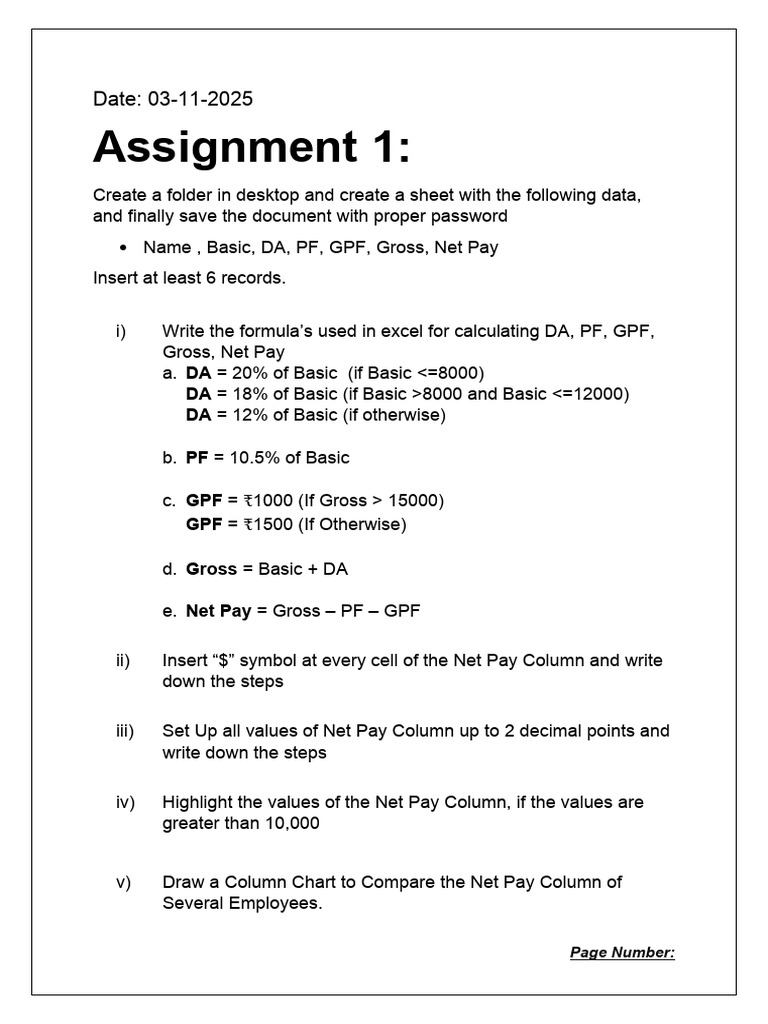 Revised Assignment 1 (1) | PDF | Microsoft Excel | Computing