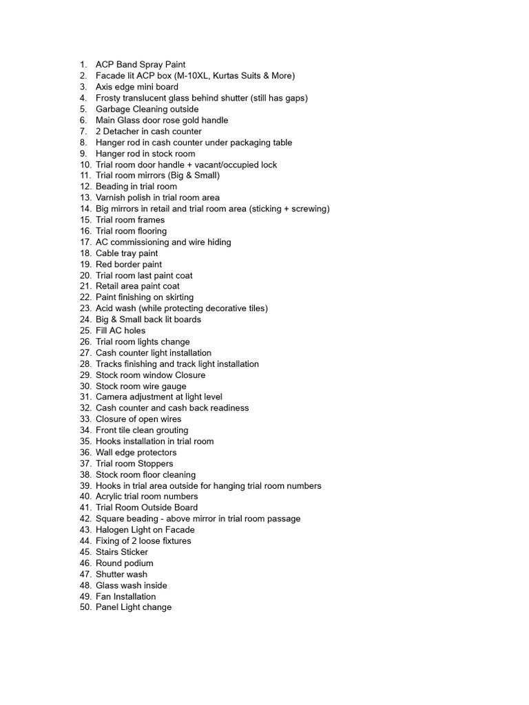 Pending Work | PDF