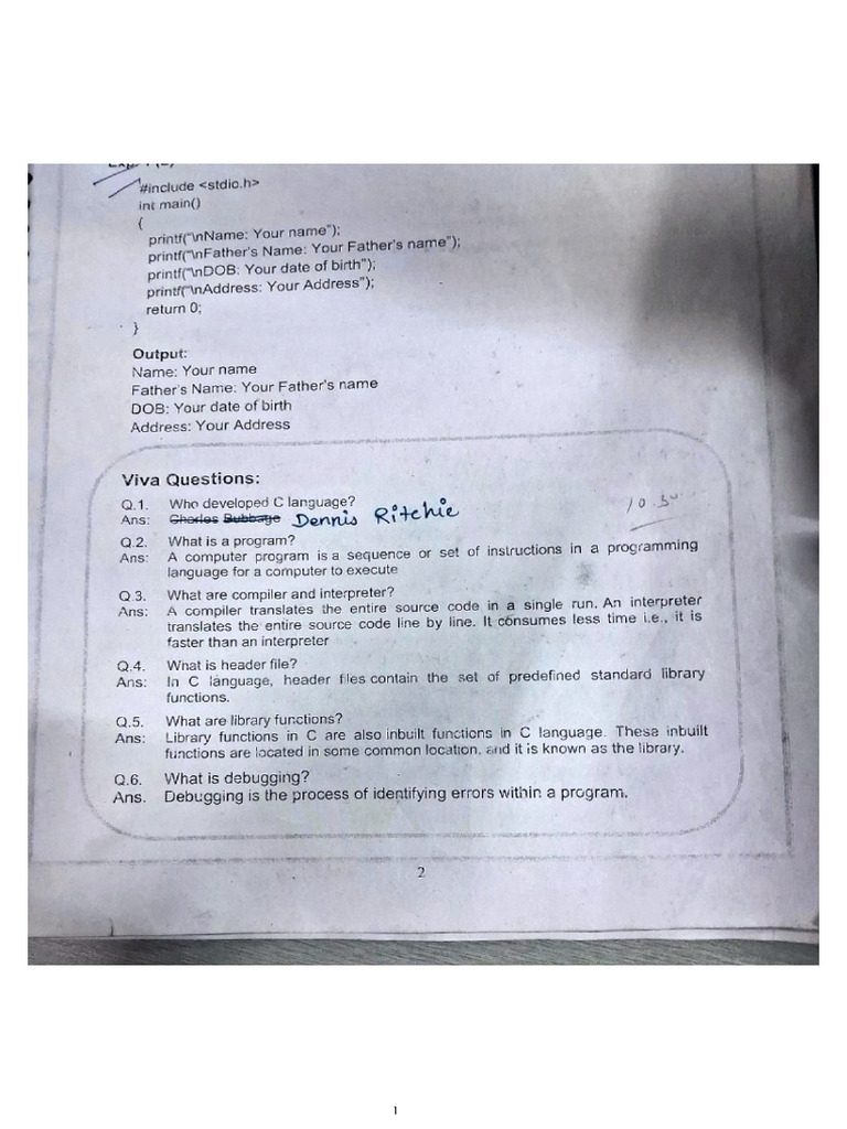 CPL Viva Questions | PDF