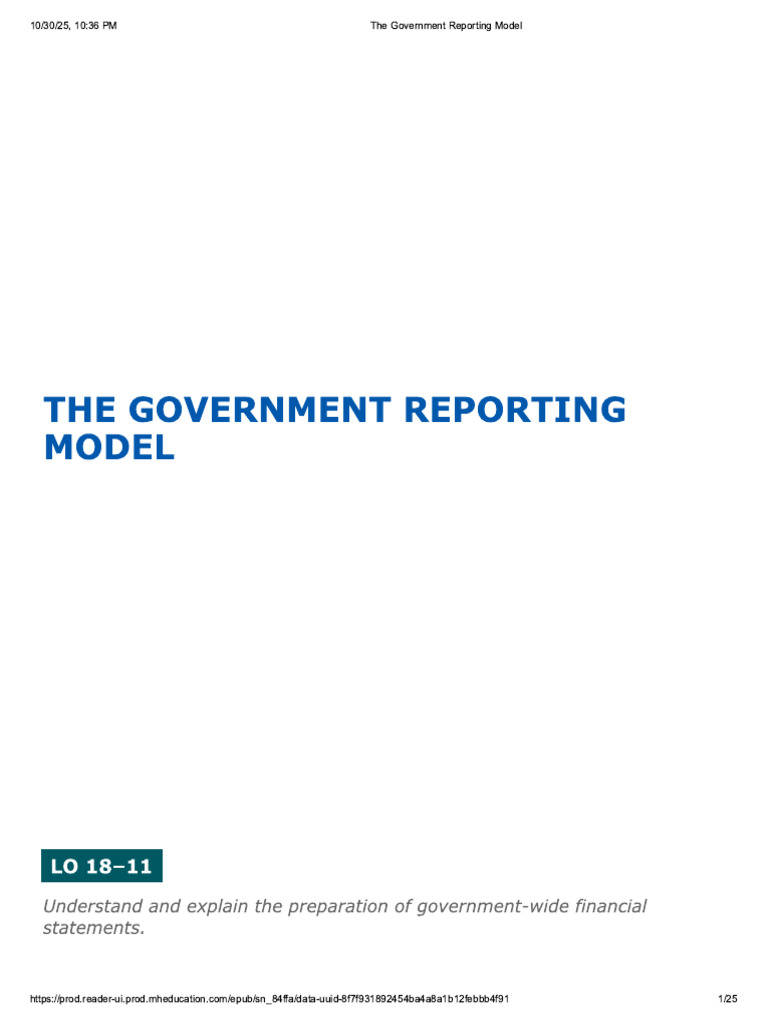 The Government Reporting Model12 | PDF