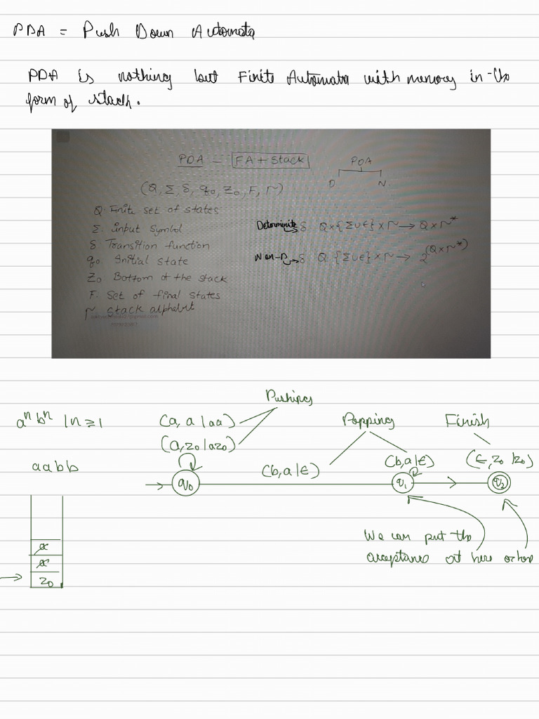 PDA - Push Down Automata - 241101 - 123516 | PDF
