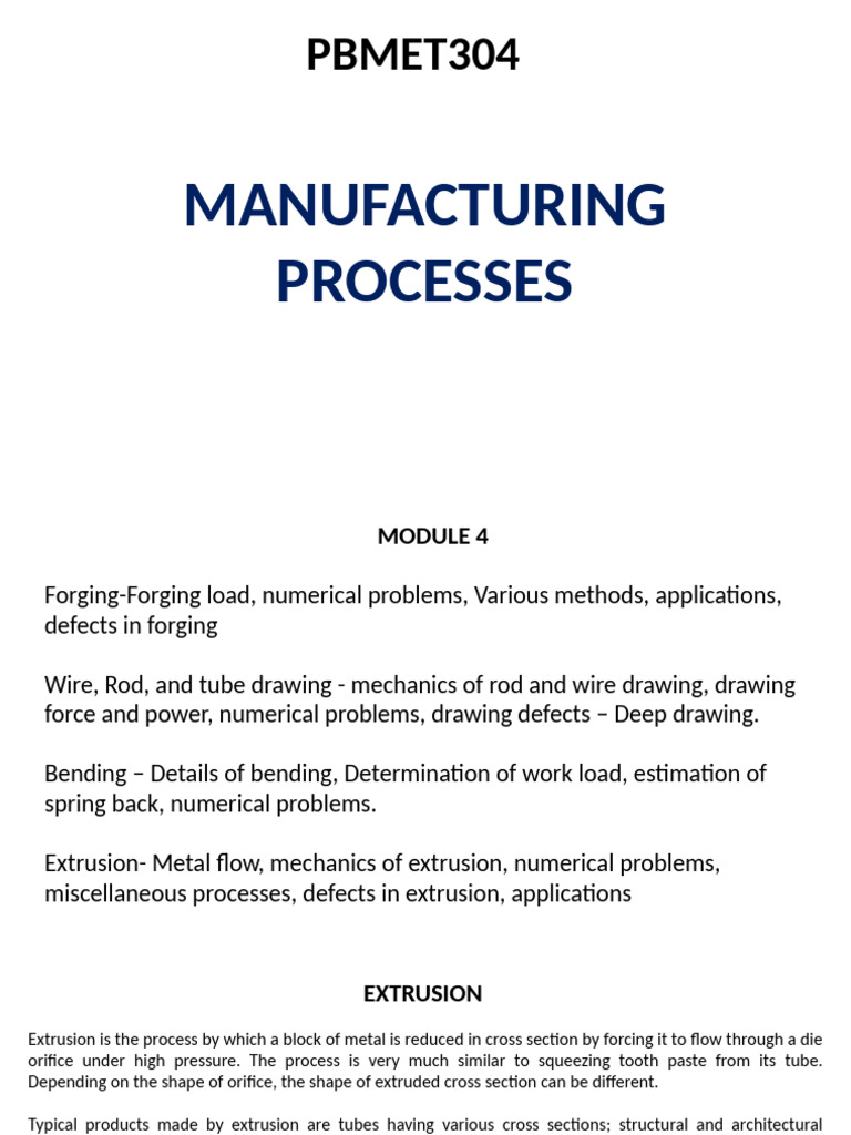 Manufacturing Processes PDF For Educational Purposes | PDF | Forging ...