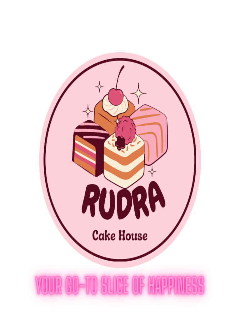 Pink Cute Cake Shop Logo | PDF