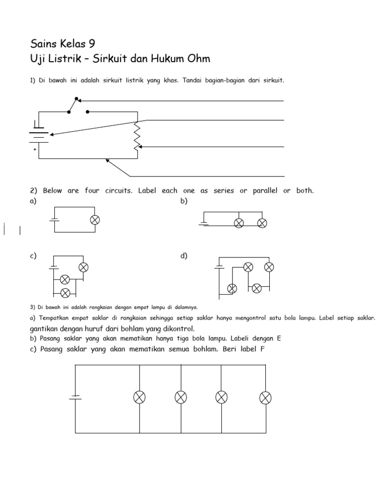 9 Uji Listrik - Sirkuit | PDF