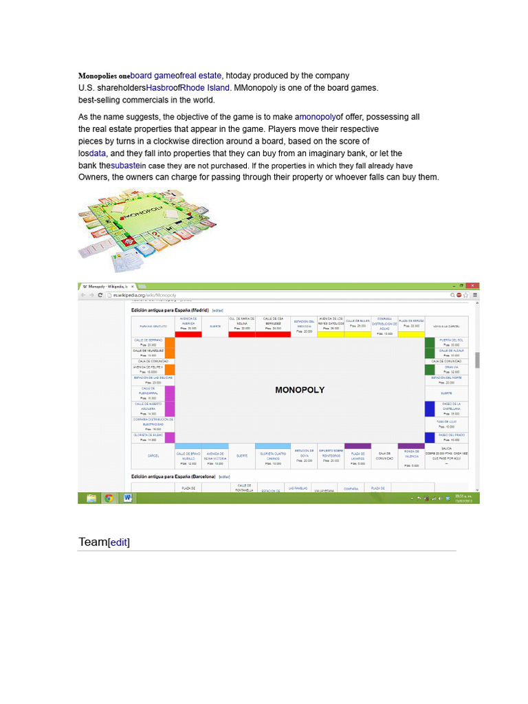Monopoly Board Game Overview and Rules | PDF