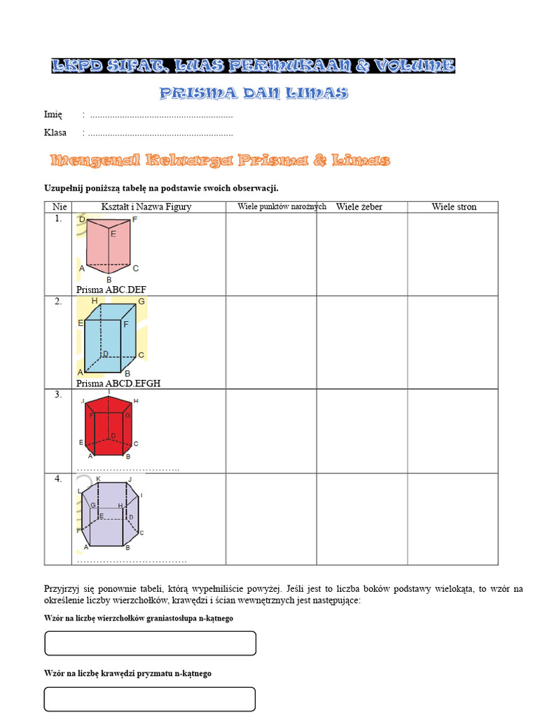 LKPD Prisma Limas | PDF