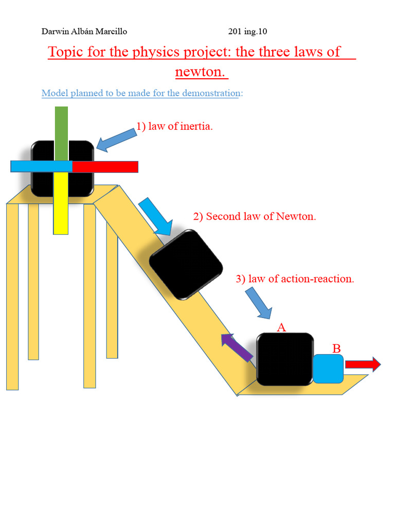 Physics Project - Newton's Laws | PDF | Force | Newton's Laws Of Motion