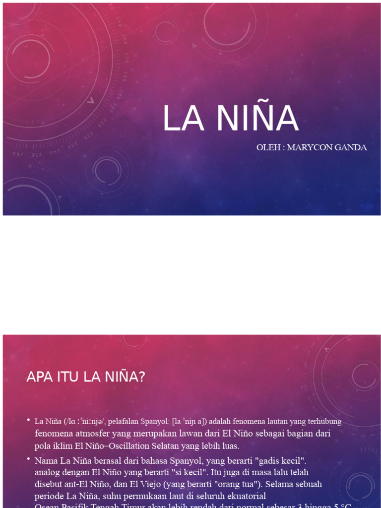 La Niña POWERPOINT | PDF