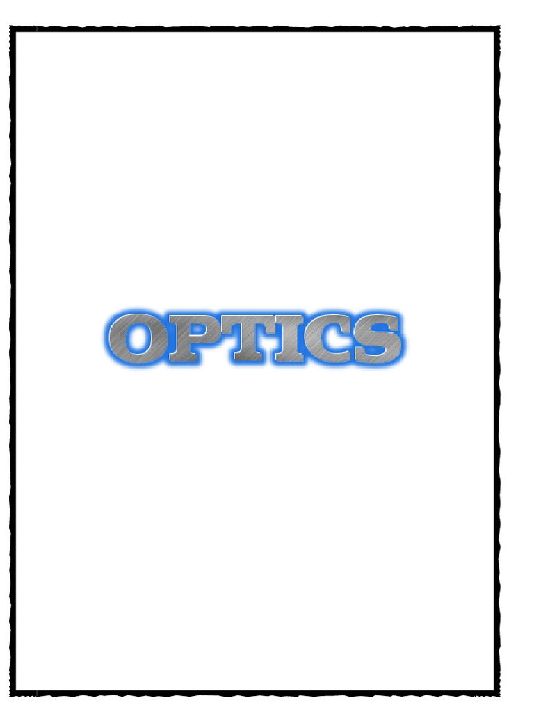 Introduction à l'optique et la lumière | PDF | Optique | Lumière