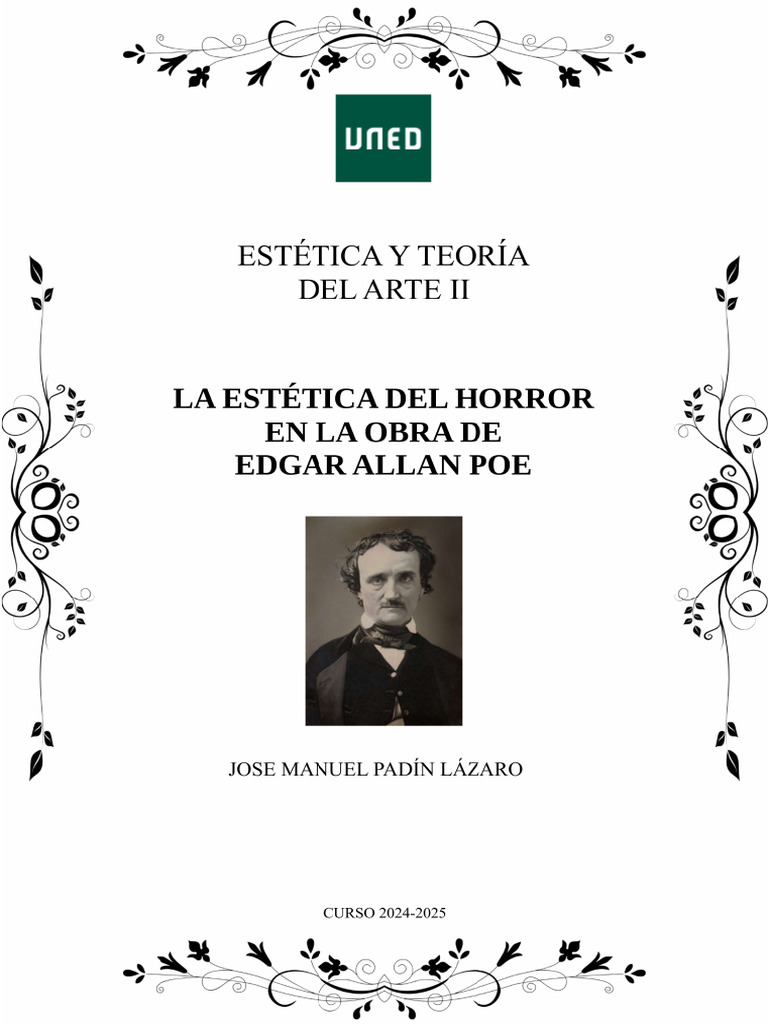 Estética del Horror en Edgar Allan Poe | PDF | Edgar Allan Poe ...