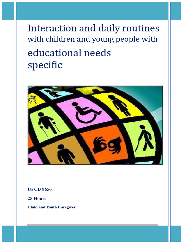 UFCD - 9650 - Interaction and Daily Routines With Children and Young ...