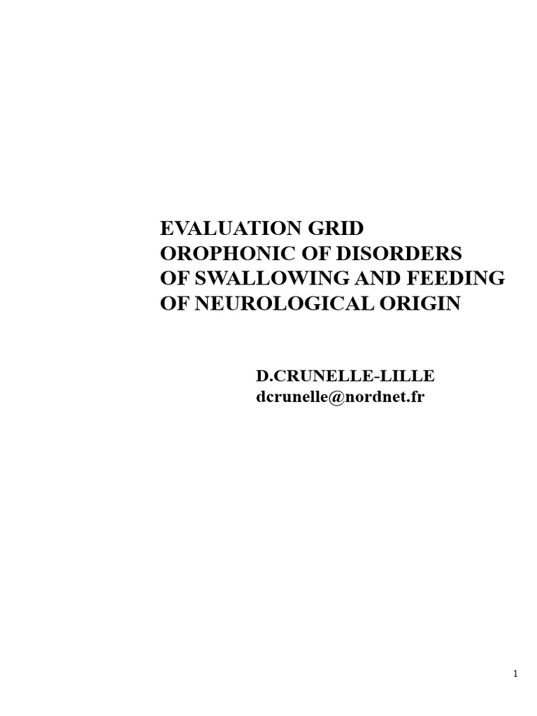 Swallowing Assessment Sheet | PDF