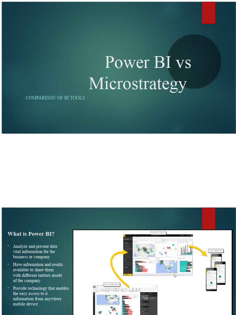 Power BI vs MicroStrategy Overview | PDF | Business Intelligence ...